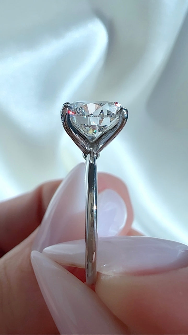 2.20CT Round Brilliant Cut Lab Diamond Solitaire Ring – Luxury Diamonds