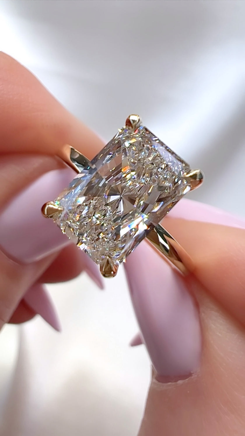 2.33CT Radiant Cut Lab Diamond Ring – Luxury Diamonds